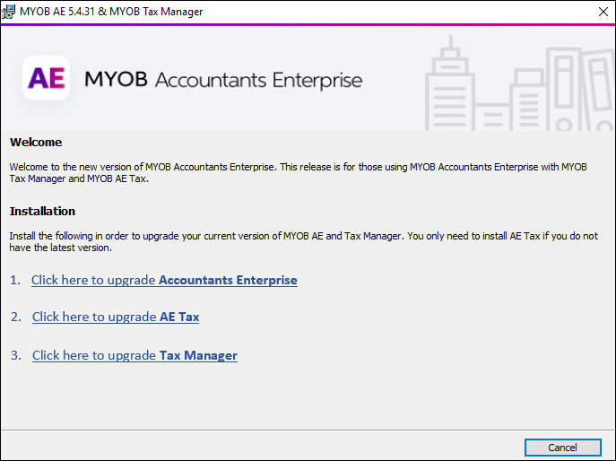 MYOB AE Tax Manager install guide—5.4.31 (New Zealand)