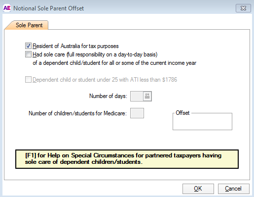 Notional Sole Parent