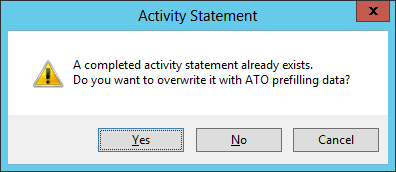 Working with an existing ELS activity statement