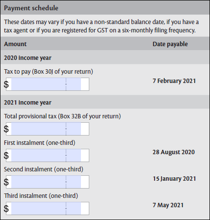 IR3NR Paying your tax