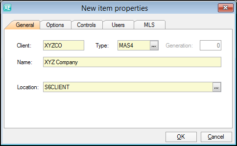 Establishing a Company ledger in MAS