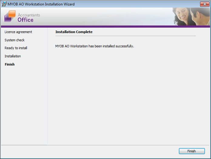 Running a workstation installation for Accountants Office