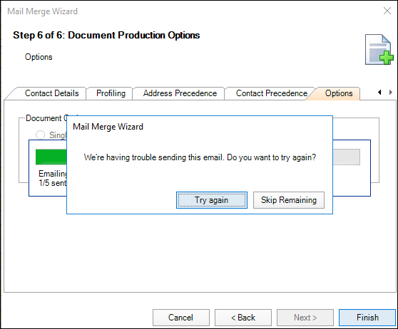 Troubleshooting email issues