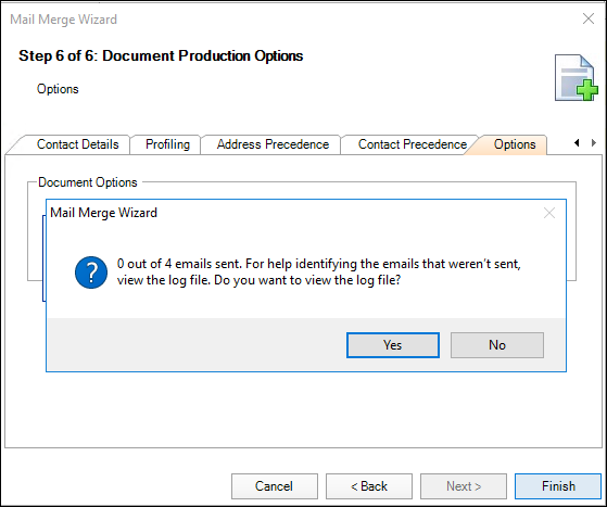 Troubleshooting email issues