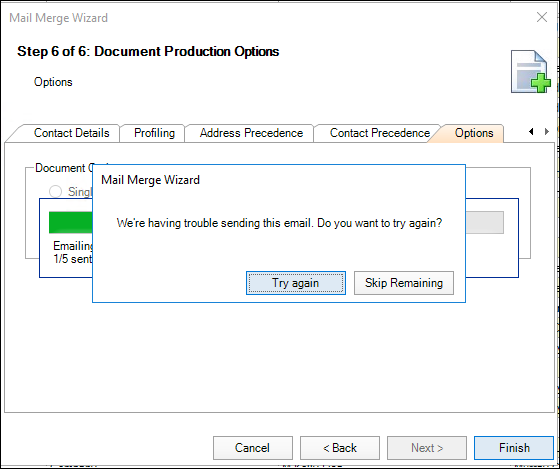 Troubleshooting email issues
