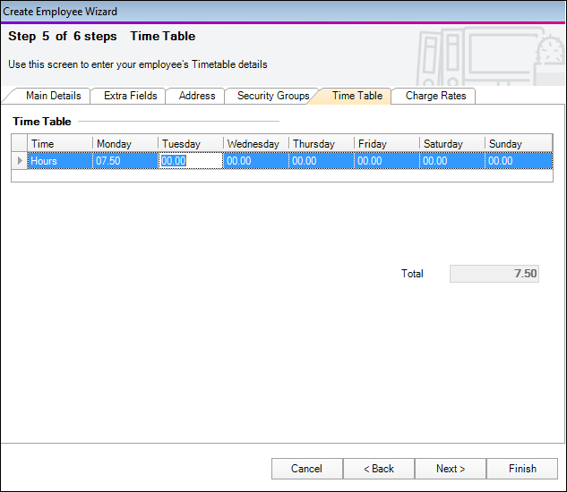Creating a new employee