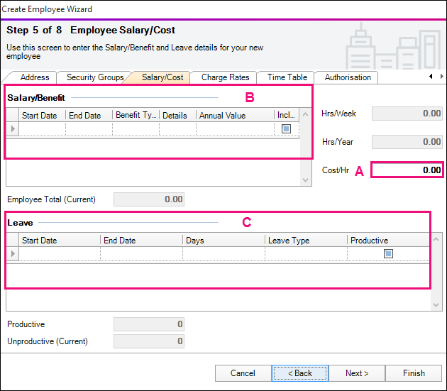 Creating a new employee