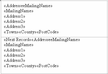 Creating Mailing Label templates