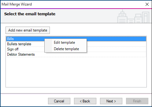 Editing an Email Template