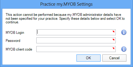 Setting up MYOB Logins for your practice