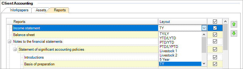 Producing financial statements