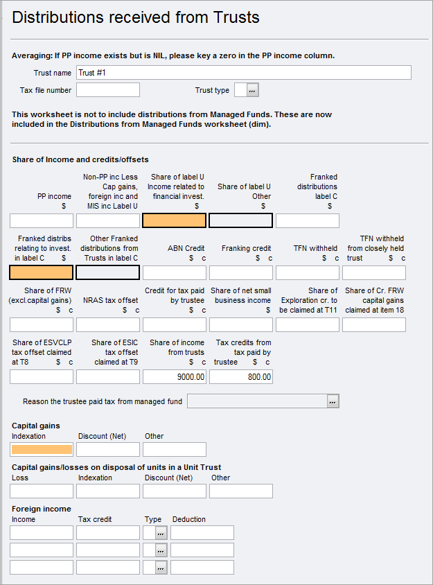 Distributions received from trusts worksheet (dit) 2023