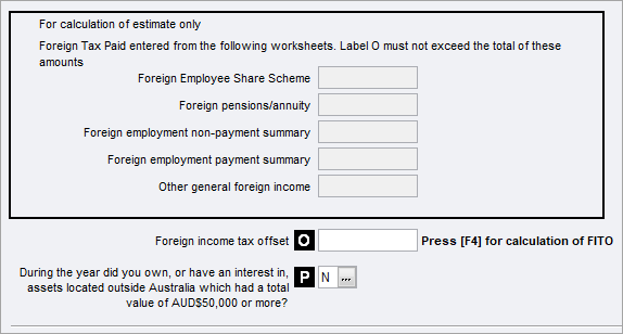 Item 20 - Foreign source income and foreign assets or property 2025
