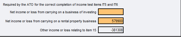 Item P8 - Business income and expenses 2025