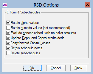 Retain Schedule Data for Single Return 2025