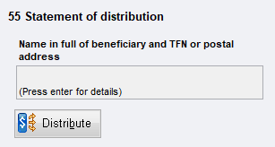 Item 58 - Statement of distribution 2025