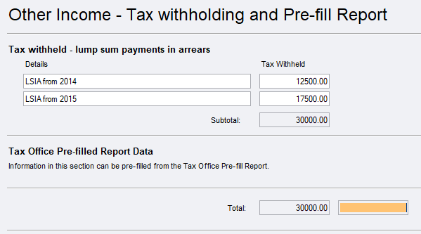 Prefill - Tax withheld Lump sum payments in arrears (poi) 2025